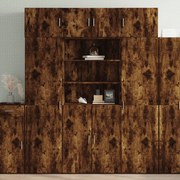 Skříň highboard kouřový dub 80 x 42,5 x 185 cm kompozitní dřevo