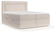 Béžová boxspring postel s úložným prostorem 160x200 cm Imagine – Maison de Rêve