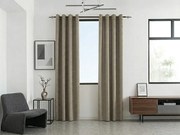 Zatemňovací závěs LOOM VELVET 140x250 cm, béžovohnědý Zavěšení: Kovové kroužky