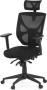 Ergonomická kancelářská židle EVRON - černá síťovina