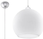 Lustr SOLLUX Ball E27 1x60W bez zdroje SL.0256 bílé sklo