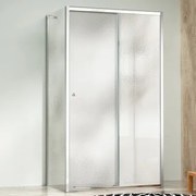 NICOL COMBI II Chrom 80x120x80 Grape Sprchový kout s posuvnými dveřmi