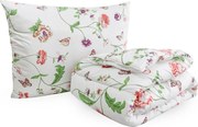 Set celoroční přikrývky 140x200 cm z dutého vlákna s polštářem 70x90 cm MEADOW FLOWERS