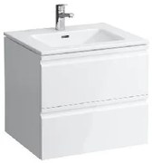 Laufen Pro S - Skříňka s umyvadlem, 60x50 cm, 2 zásuvky, lesklá bílá H8619614751041