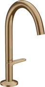 Axor One - Umyvadlová baterie s výpustí Push-Open, EcoSmart, CoolStart, kartáčovaný bronz 48020140