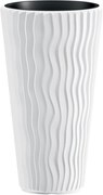 Prosperplast Květináč s vložkou Sandy Slim (Š 30 x V 53 x H 30 cm, bílá)