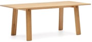 Rozkládací jídelní stůl s přídavnou deskou s deskou v dubovém dekoru 95x200 cm Arlen – Kave Home