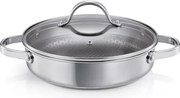 TESCOMA Pánev hluboká SteelCRAFT s poklicí ø 28 cm, 2 úchyty
