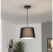 Brilagi - LED Lustr na lanku CERIA 1xE27/40W/230V pr. 30 cm černá