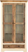 Indický nábytek - Vitrína Agni 100x190x45 z masivu mango