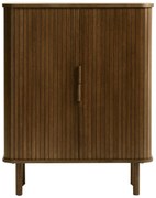 Hnědá skříňka v dekoru dubu s posuvnými dveřmi 113x90 cm Cavo – Unique Furniture