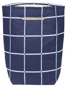 Nobodinoz Koš na hračky Vibes Navy Blue Windowpane