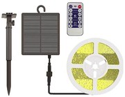 LED Stmívatelný solární pásek LED/1,2W/3,7V 3000K IP67 5m