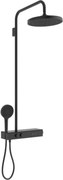 Ideal Standard Ceratherm Solos - Sprchový set s termostatem, průměr 30 cm, 3 proudy, hedvábná černá A7882XG