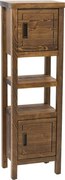 Koupelnová skříňka vysoká Naturel Country 40x130x30 cm palisandr COUNTRYV40LPPA