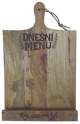 Bohemia Gifts Dřevěný stojan na kuchařku - Menu