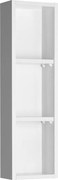 Aqualine Aqualine, ZOJA horní skříňka k zrcadlu, 20x70x12cm, levá, bílá, 45463