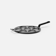 Fabini Pánev na lívance Mattia 3.0 Standard, ø 26 cm - Smaltovaná litinová pánev, lesklá černá