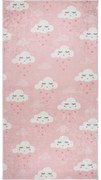 Světle růžový pratelný dětský koberec 80x120 cm Pink Clouds – Vitaus