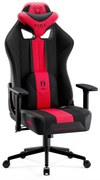 Látková herní židle Small Size, karmínový-antracitový: Diablo X-Player 2.0