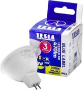 TESLA Lighting LED žárovka GU5,3 MR16, 6 W, 470 lm, 3000 K