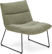Zelené žinylkové křeslo Asen – Kave Home