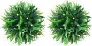 Fionshop 262757735 Umělé buxus koule s Led světly 4 ks zelené 15 cm