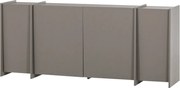 Šedá komoda v dekoru jasanu 200x85x44 cm Brock – WOOOD