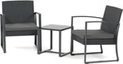 Zahradní set Autronic šedá kov AZS-H1111 GREY