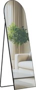 Zrcadlo Moline 150x50 cm - černé matné