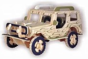 Woodcraft Dřevěné 3D puzzle Jeep