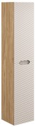 Comad Doplňková koupelnová skříňka vysoká Ocean Beige olejovaný dub/béžová