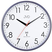 JVD Nástěnné přehledné rádiem řízené hodiny s plynulým chodem JVD RH502.2