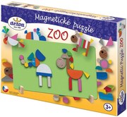 Puzzle detoa dřevěné hračky - magnetické puzzle zoo