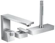 Axor Edge - Baterie na okraj vany, 3-otvorová instalace, chrom/diamantový brus 46431000