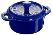 Staub Cocotte Mini hrnec kulatý 0,2 l keramika modrá, 40510-786