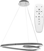 Toolight Toolight, Moderní LED stropní svítidlo + dálkové ovládání APP7798-cp, chrom, OSW-05503