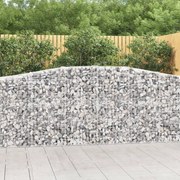 Klenuté gabionové koše 10ks 400x50x100/120cm pozinkované železo 3145964