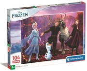 Clementoni - Puzzle 104 super Disney Frozen