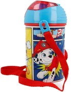 Plastová láhev na pití s víčkem Tlapková patrola - Paw Patrol - 450 ml
