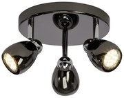 Brilliant G21734/76 Stropní svítidlo MILANO 3 LED černý chrom