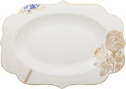 Pip Studio Royal White tác 40x28,5cm, bílý (porcelánový tác)