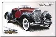 Plechová cedule automobilu Duesenberg, 150 x 100 mm