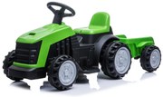 Elektrické autíčko Mini traktor s přívěsem zelené