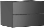 Hansgrohe Xevolos E - Umyvadlová skříňka 78x56x55 cm, 2 zásuvky, matná šedá/metalická šedá 54189770