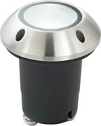 FAN I-HUMMER-UP Pojízdné svítidlo Faro Carrabile Hummer Inox, stříbrné, 1 x GU10, 10,5 x 10,5 x 14,4 cm, IP67 - FANEUROPE