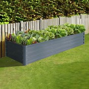 Vyvýšený zahradní záhon BestBerg VZ-1000A / 1000 l / 240 x 90 x 47 cm / šedá