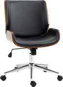Kancelářská židle Vinsetto s houpací funkcí, ergonomická počítačová židle, výškově nastavitelná kancelářská židle, otočná židle do pracovny, nosnost a