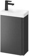 Cersanit Moduo, závěsná skříňka + umyvadlo 40 cm, antracitová, S801-467-DSM