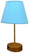 Stolní lampa 1xE27/60W/230V modrá/měděná